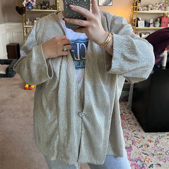 Alex Evenings | Sweaters | Alex Evenings Champagne Cardigan Jacket ...
